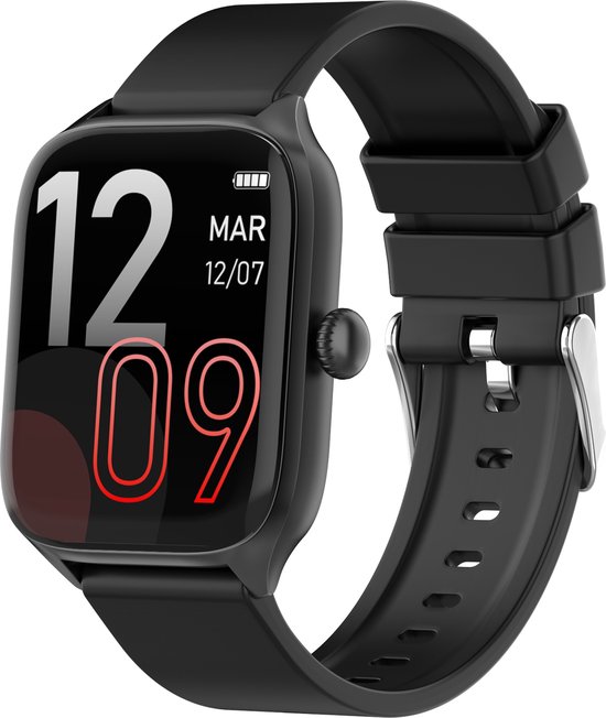 PowerLocus Oled PW9 Smartwatch Zwart