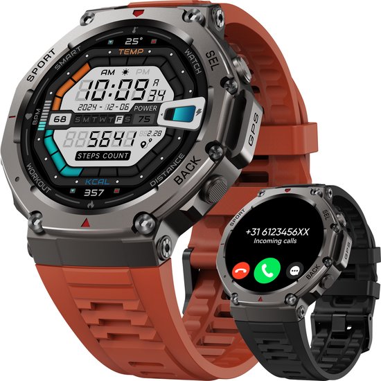 Synyq GPS ProX Smartwatch Heren 1.43" AMOLED 5ATM